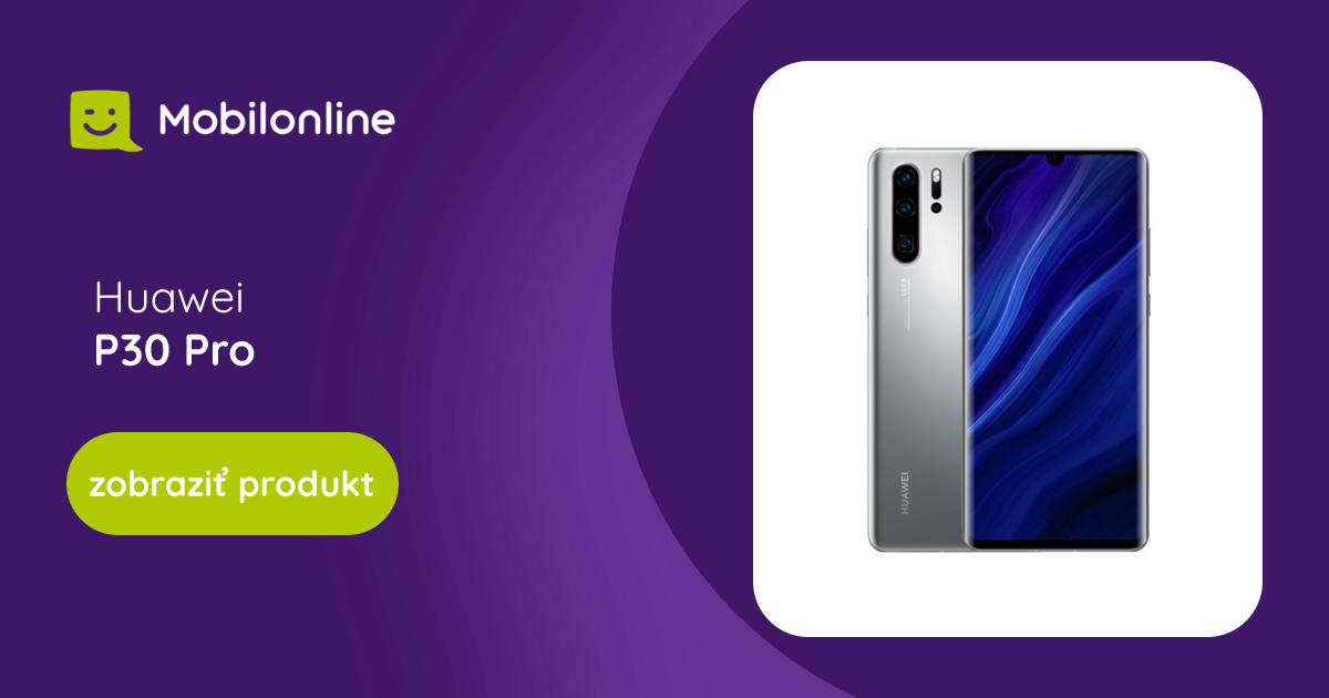 Huawei P30 Pro 8GB/256GB Dual SIM Silver Frost Strieborný