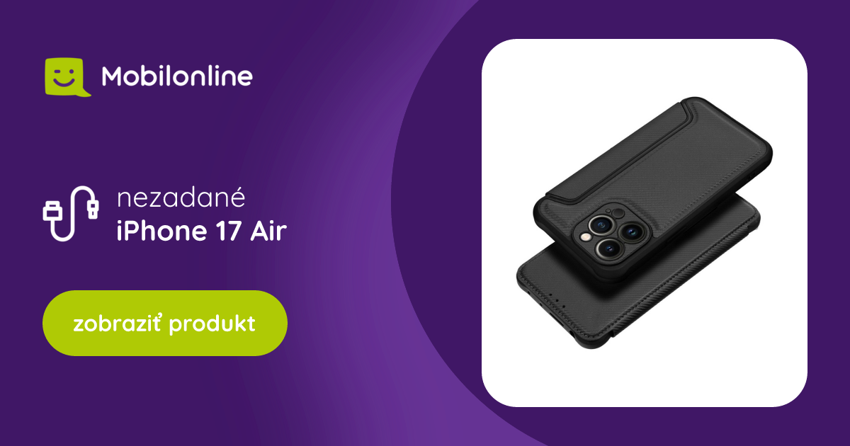 RAZOR Book for IPHONE 17 Air black mobilonline.sk