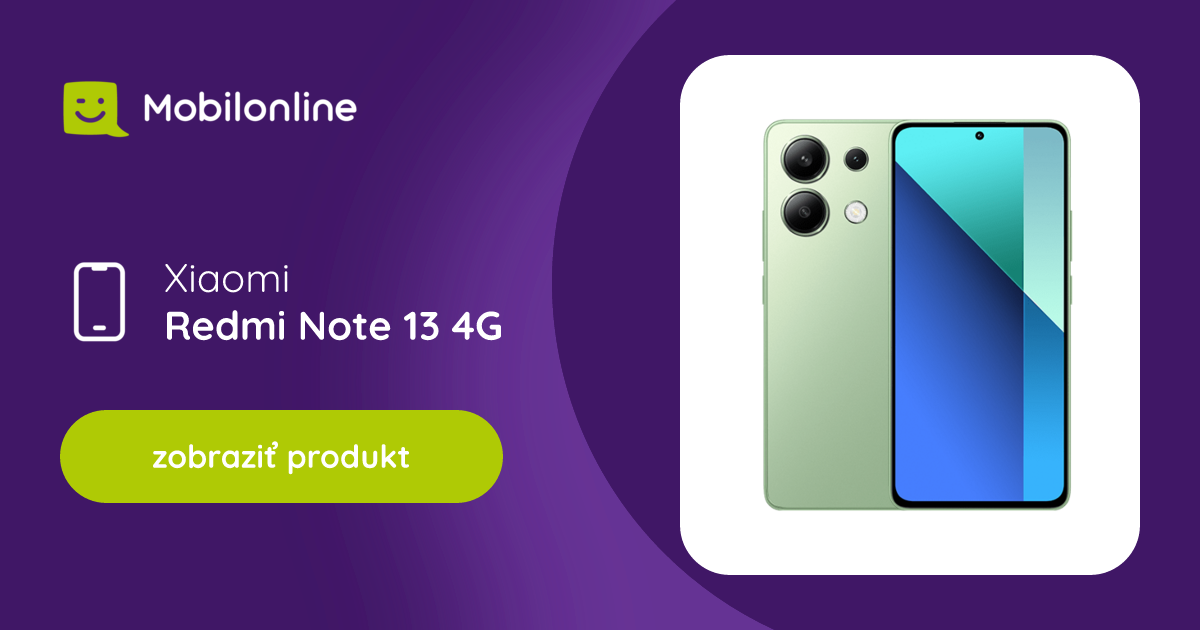 Xiaomi Redmi Note 13 6GB/128GB Zelená - SK distribúcia