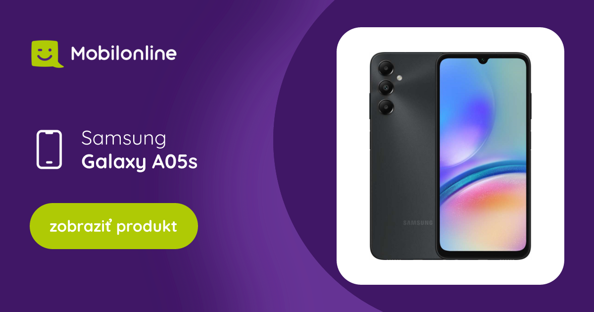 Samsung A057 Galaxy A05s 4/64GB Dual Čierna - SK distribúcia