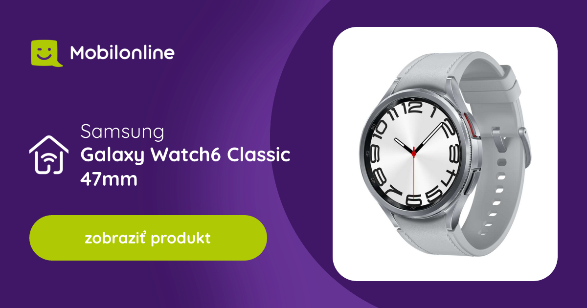 Samsung Galaxy Watch6 Classic 47mm SM-R960, Strieborná