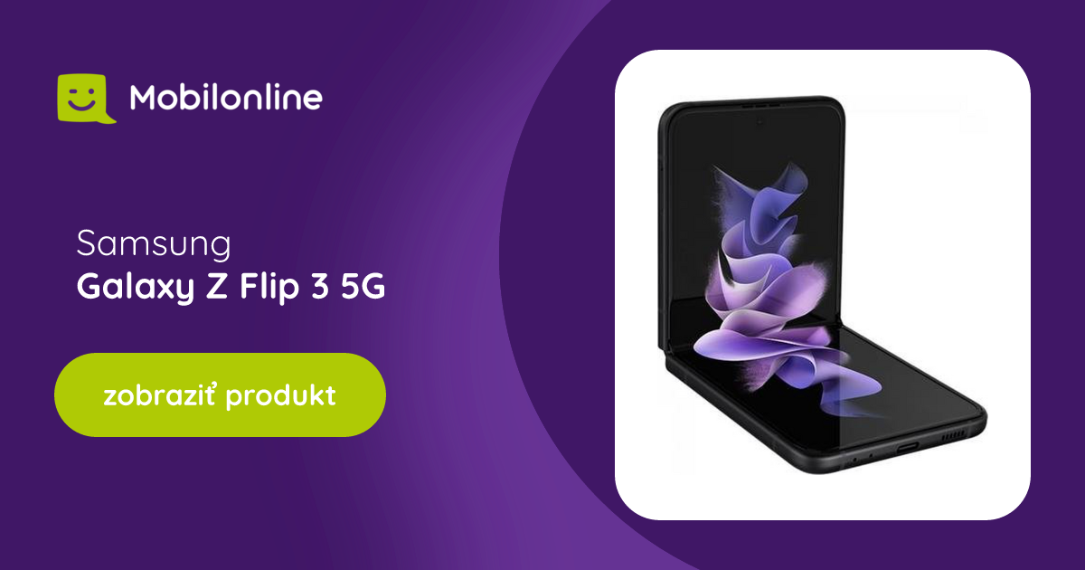 Samsung Galaxy Z Flip3 5G 8GB/256GB F711 Dual SIM Phantom Bl