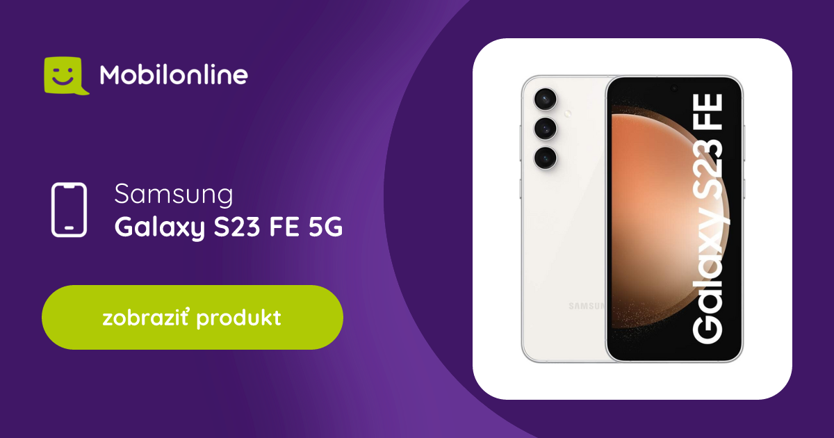 Samsung S711 Galaxy S23 FE 5G 8/128GB Dual Krémová - SK dist