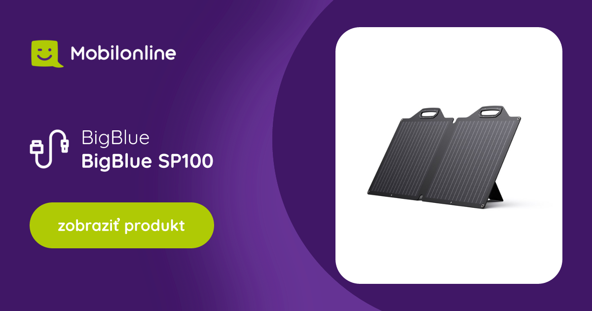 Solárny panel BigBlue Solarpowa 100 (B420) mobilonline.sk