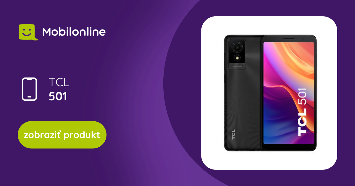 TCL 501 2GB/32GB Čierny - SK distribúcia mobilonline.sk
