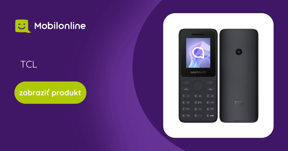 TCL Onetouch 4021 Dark Night Gray Šedý - Nový z výkupu
