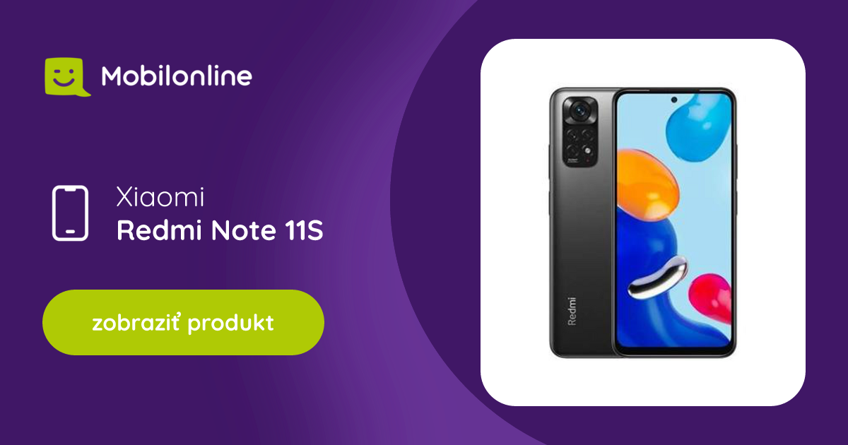 Xiaomi Redmi Note 11S 6GB/128GB Dual SIM Graphite Gray Šedý