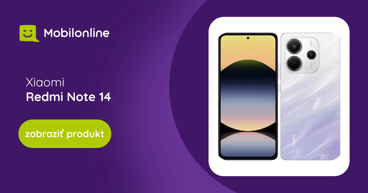 Xiaomi Redmi Note 14 6GB/128GB Dual SIM Mist Purple Fialový
