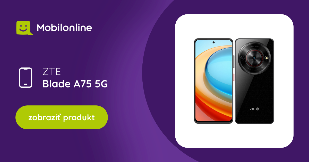 ZTE Blade A75 5G 4GB/128GB Čierny - SK distribúcia